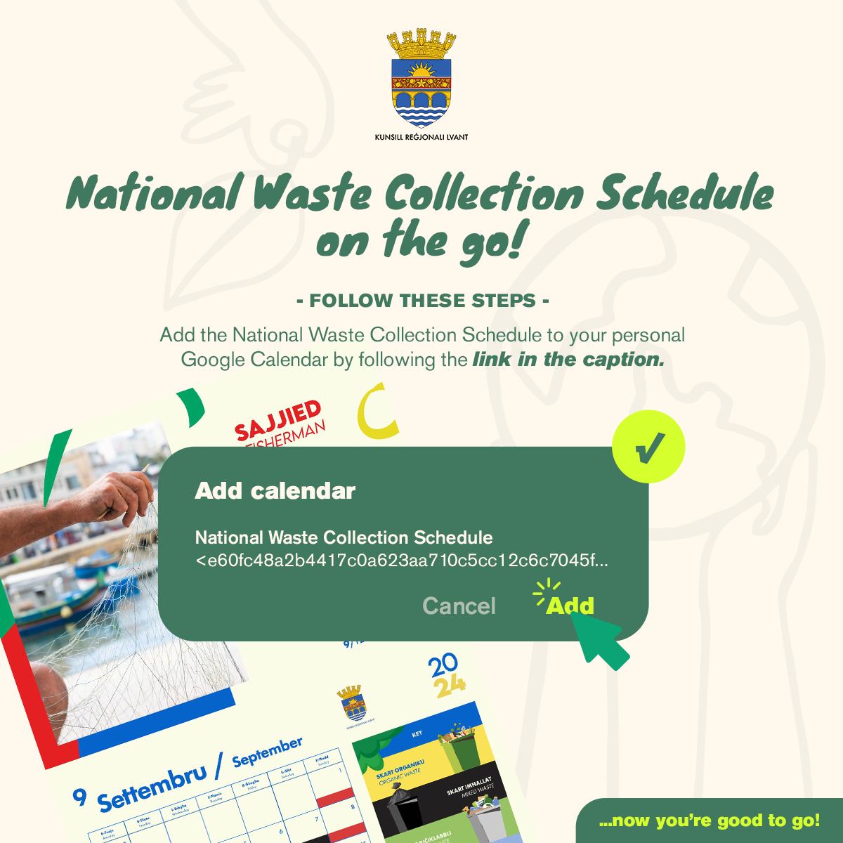 National Waste Collection Schedule on the go! - Reġjun Lvant